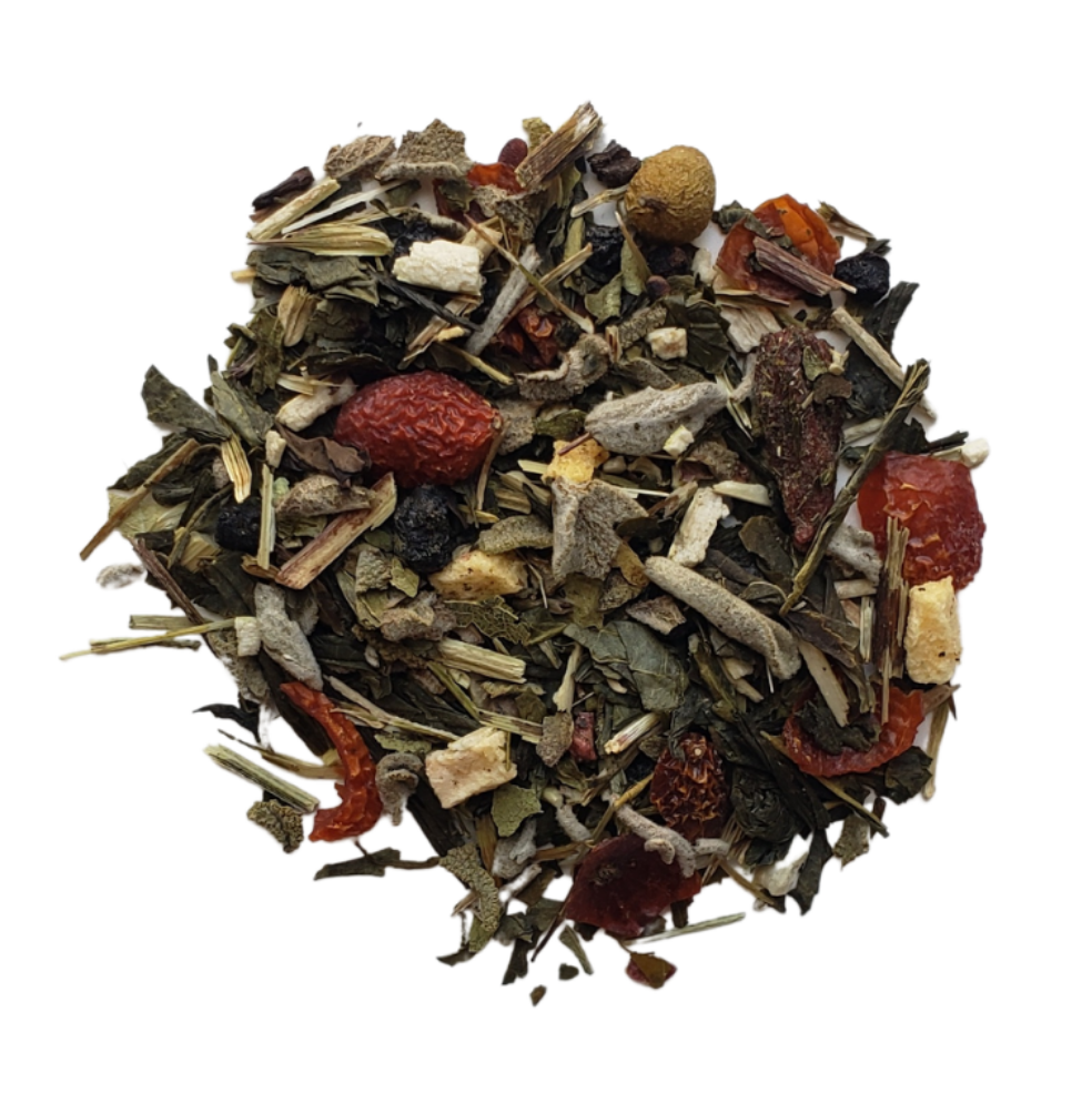Buy Flu Fighter Tea Online – Green Tea with Elderberry & Echinacea ...